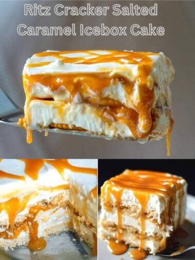 Ritz Cracker Salted Caramel Icebox Cake - EASY RECIPES