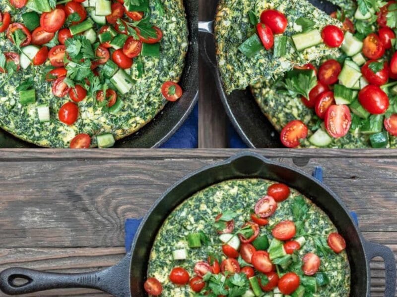 Feta and Spinach Frittata Recipe - Techiecycle