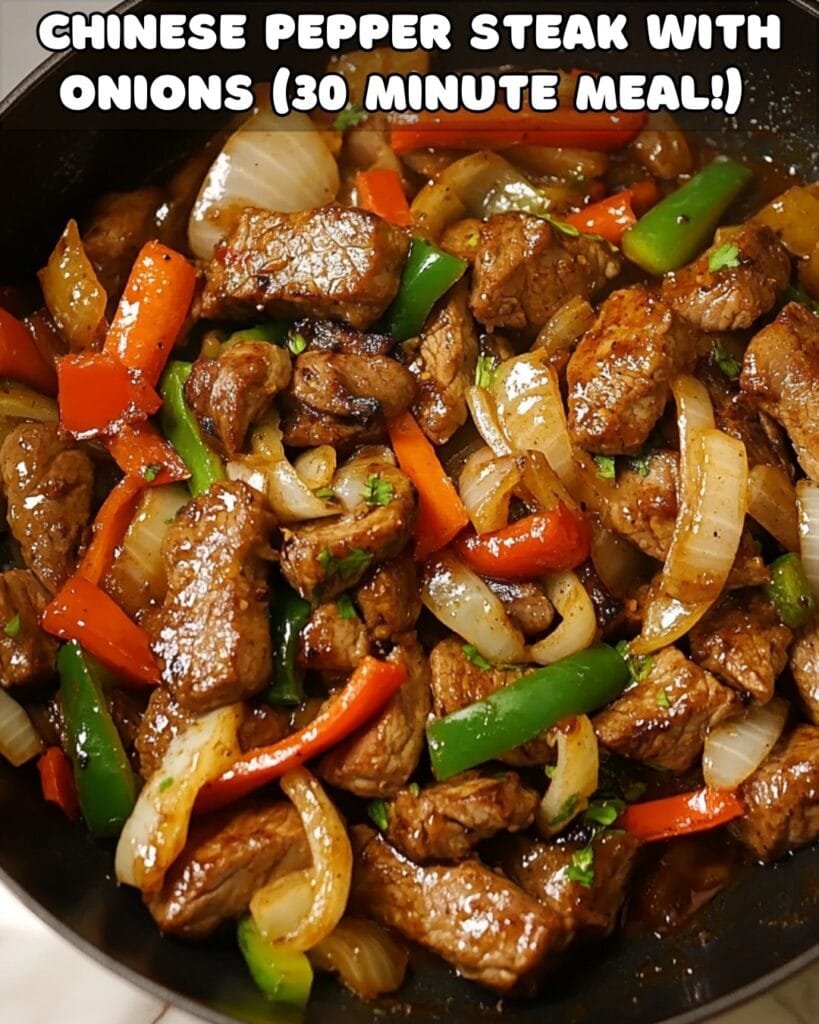 Quick and Flavorful Chinese Pepper Steak with Onions - EASY RECIPES