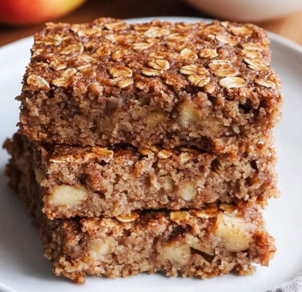 Healthy Breakfast Oatmeal Apple Cake Flourless - EASY RECIPES