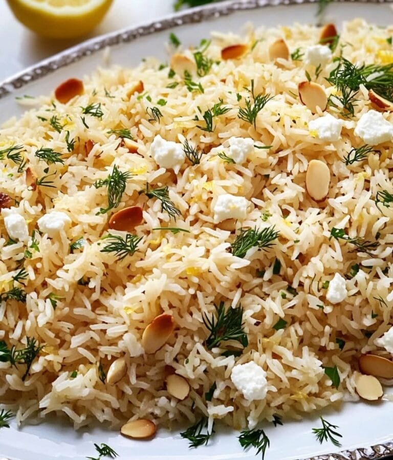 Mediterranean Lemon Dill Rice Recipe - EASY RECIPES