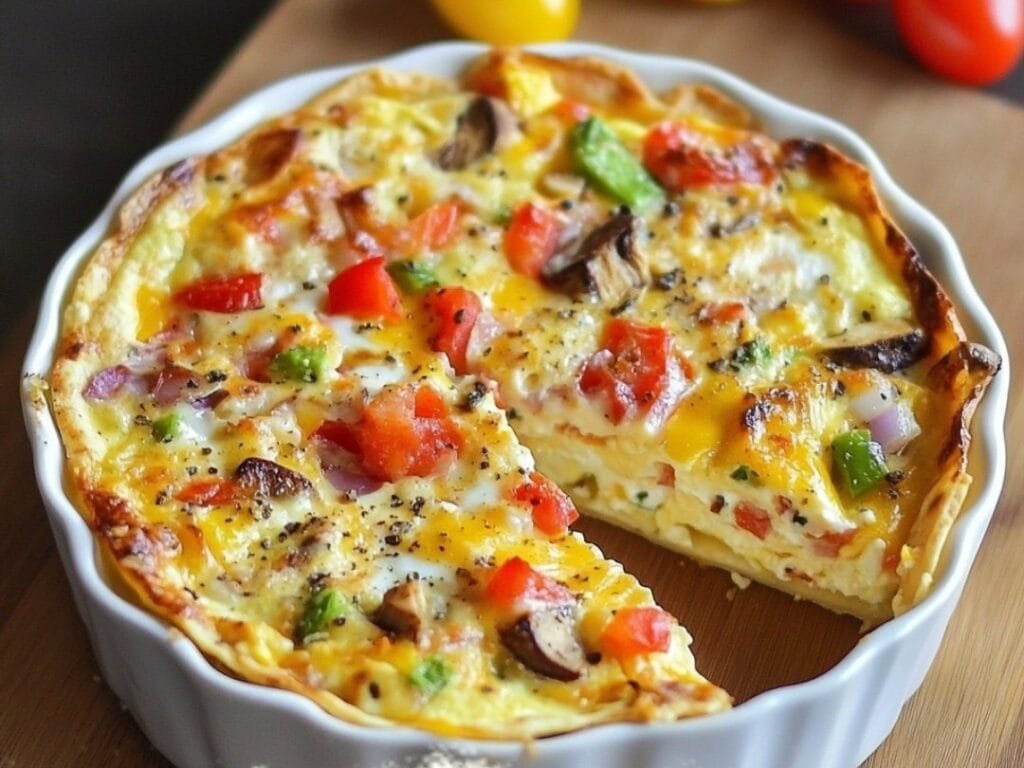 Tortilla Quiche Bake - EASY RECIPES
