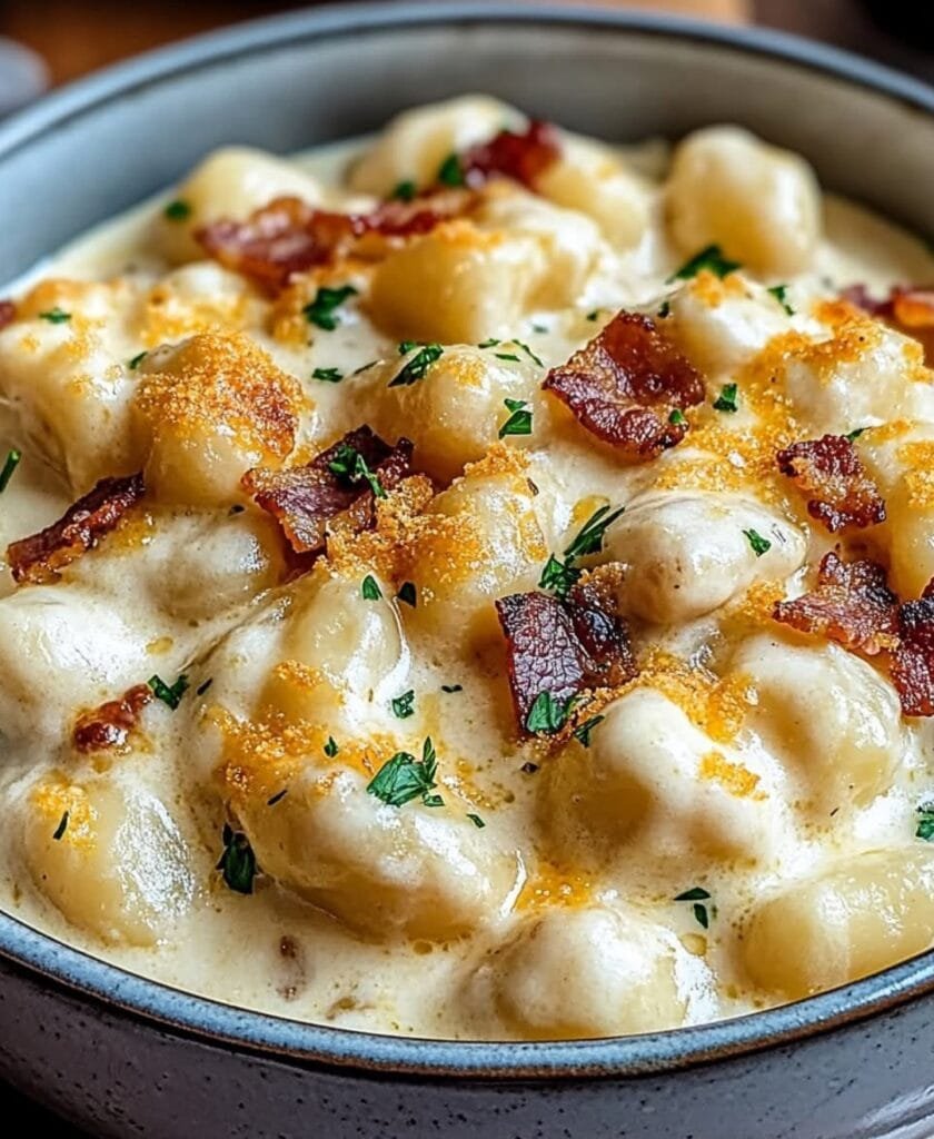 Creamy cark chicken gnocchi - EASY RECIPES