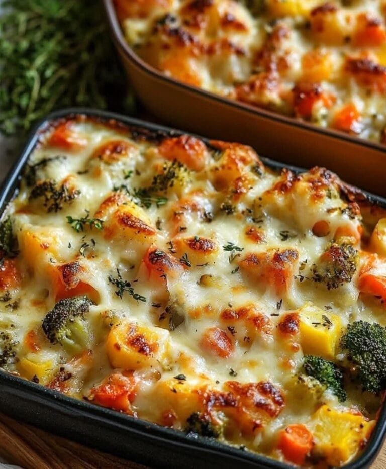 Cheesy vegetable casserole - EASY RECIPES