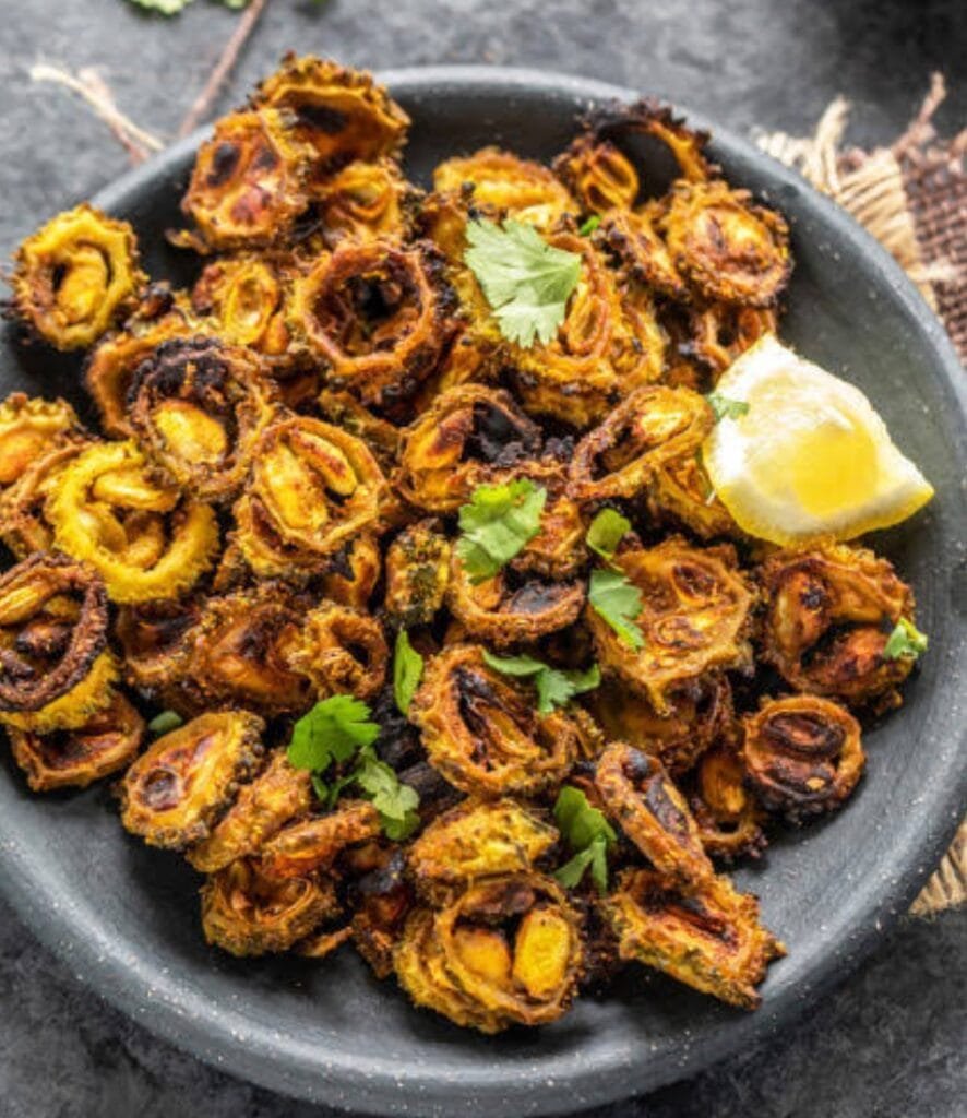 Baked sour and sweet bitter gourd - EASY RECIPES