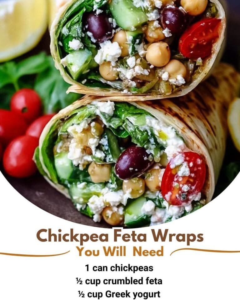 Chickpea Feta Wraps - EASY RECIPES