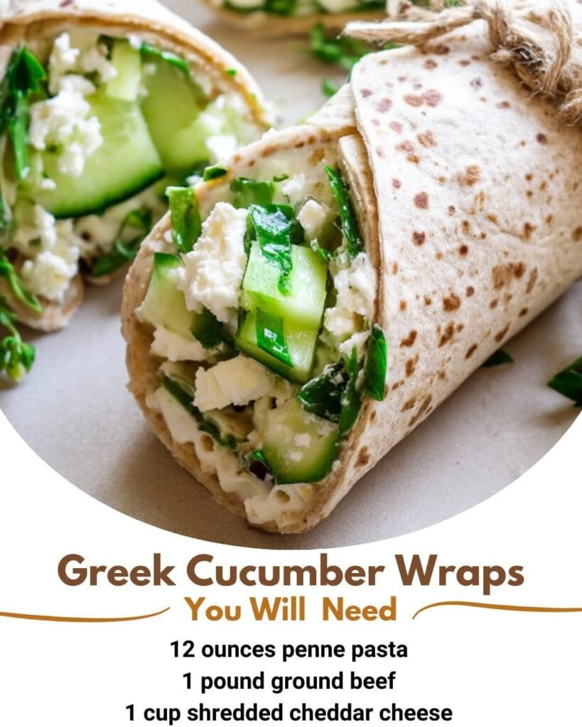 Greek Cucumber Wraps - EASY RECIPES