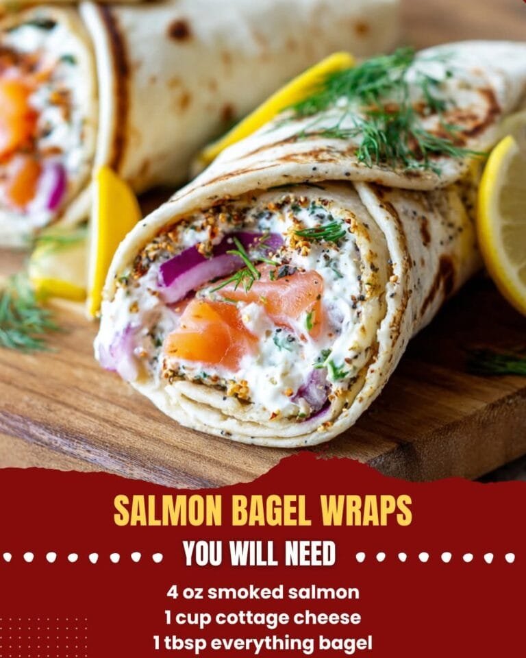 Salmon Bagel Wraps - EASY RECIPES