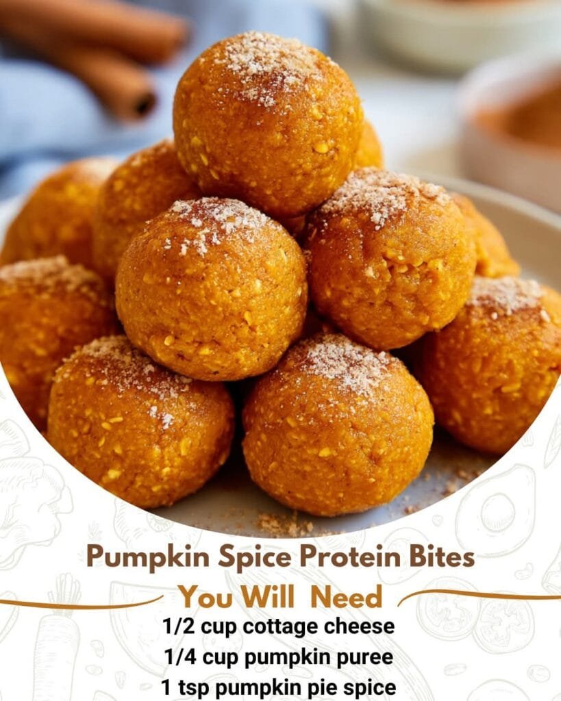 Pumpkin spice protein bites - EASY RECIPES