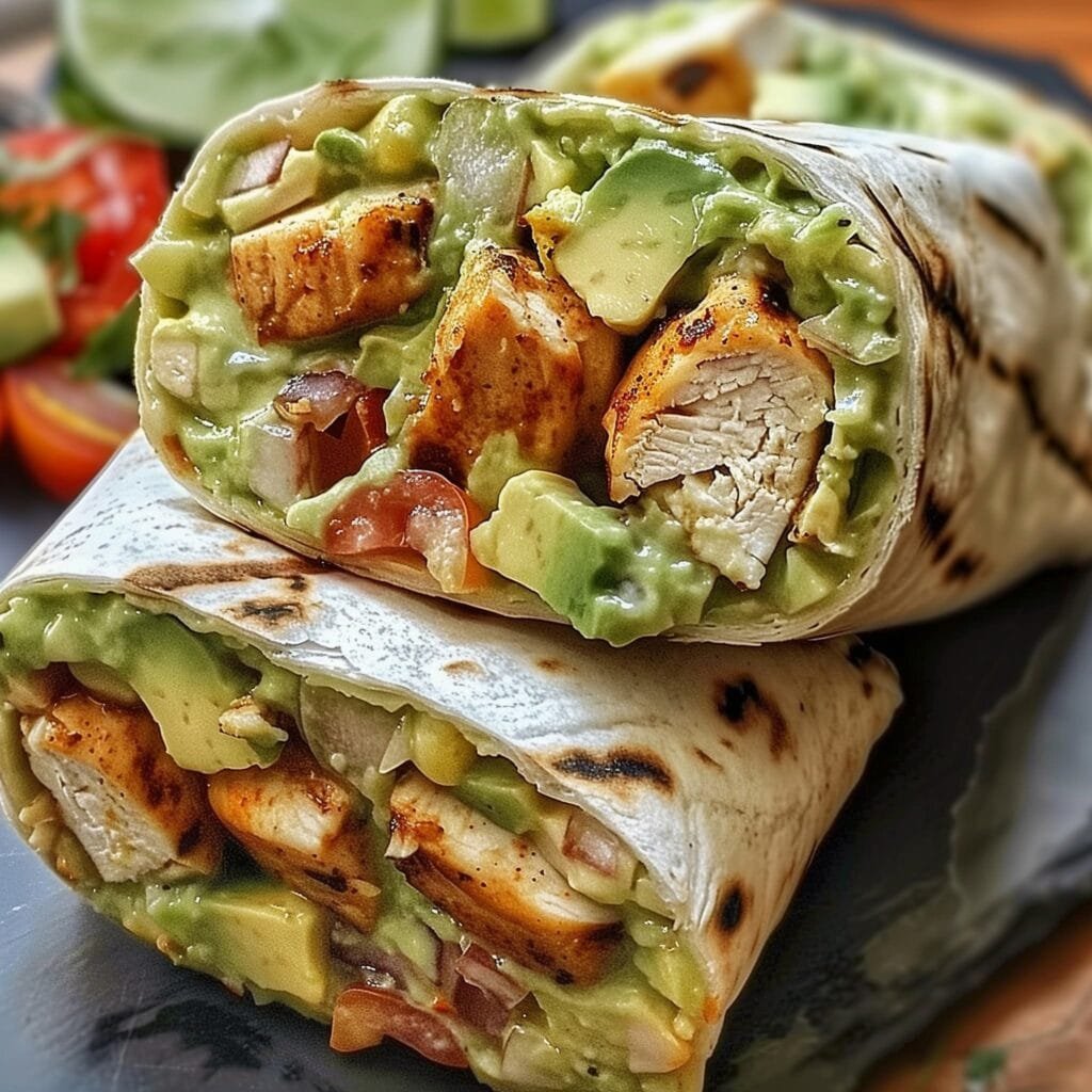Chicken Avocado Ranch Burritos - EASY RECIPES