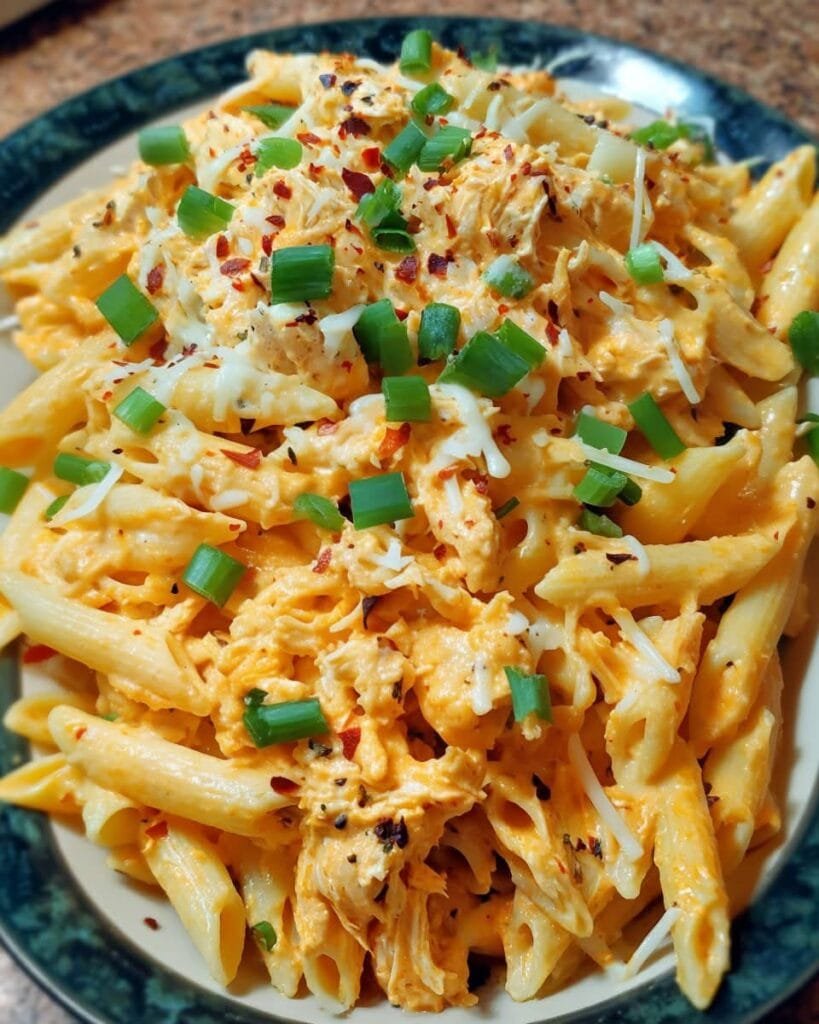 Cheesy Buffalo Chicken Pasta - EASY RECIPES