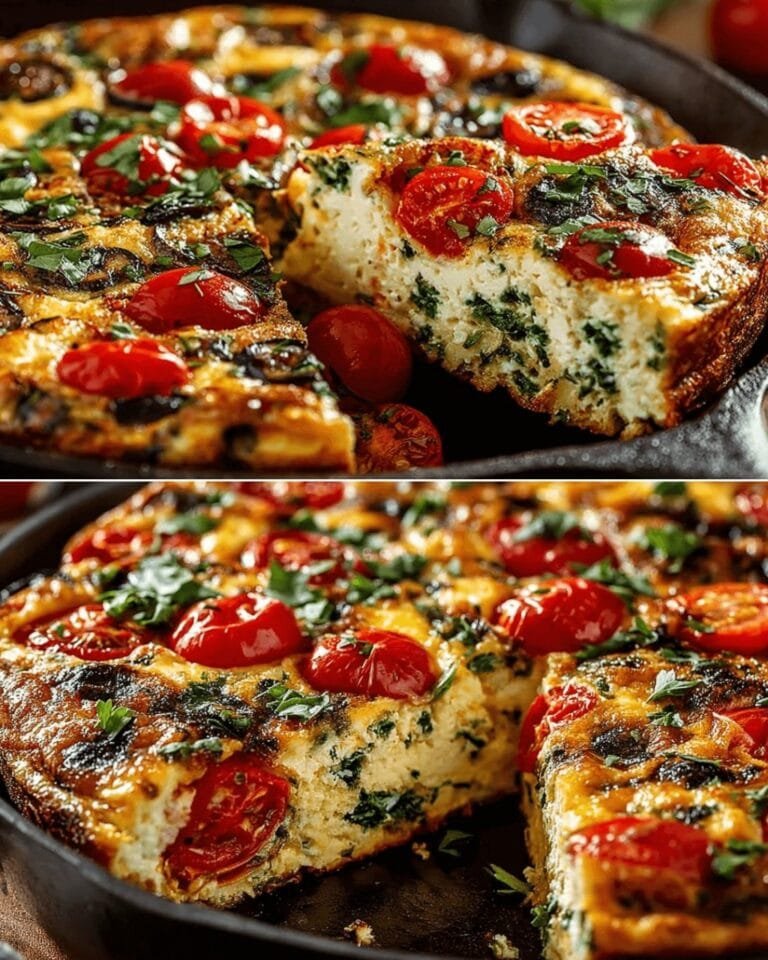 Mediterranean Healthy Vegetable Frittata - EASY RECIPES