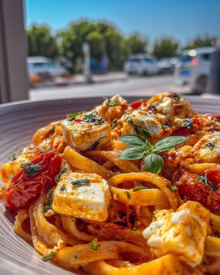 Pasta with Halloumi Recipe - EASY RECIPES