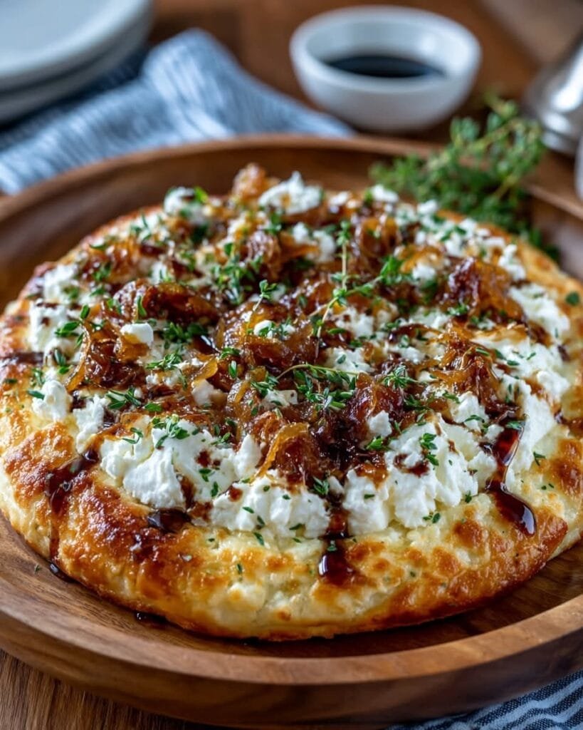 Caramelized Onion & Burrata Dip with Flatbread - EASY RECIPES