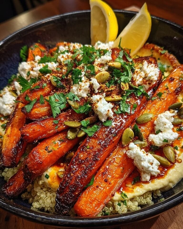 Roasted Carrots and Feta Mezze Bowl - EASY RECIPES