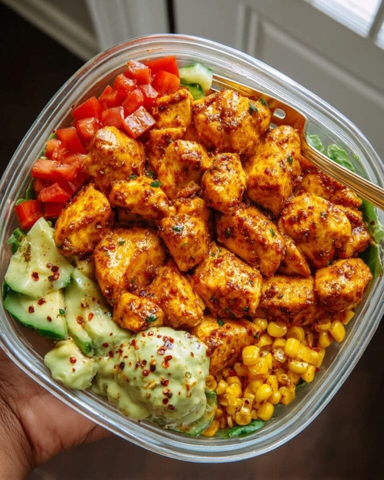 Spicy Chicken Power Bowl with Avocado Crema - EASY RECIPES