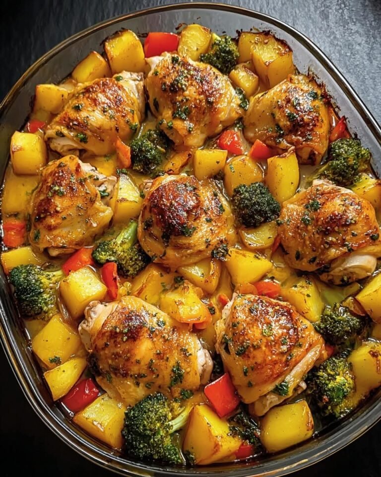 Herb-Roasted Chicken Thighs and Veggies Traybake - EASY RECIPES
