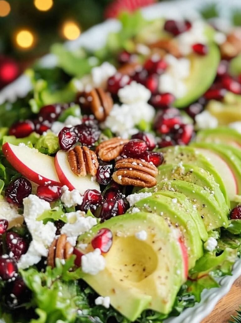 Festive Pomegranate & Avocado Winter Salad - EASY RECIPES