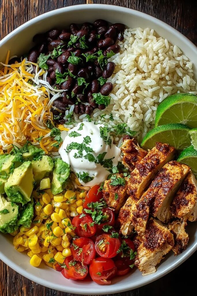 Mexican Chicken Burrito Bowl - EASY RECIPES