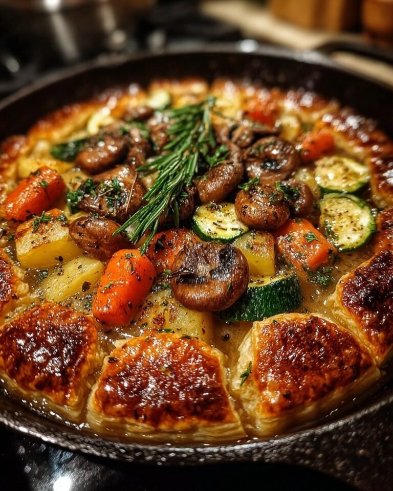 Mediterranean Rustic Roasted Vegetable Pot Pies - EASY RECIPES
