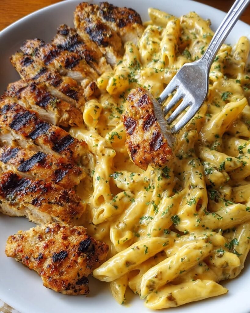 Creamy Cajun Chicken Pasta with Grilled Chicken Strips - EASY RECIPES
