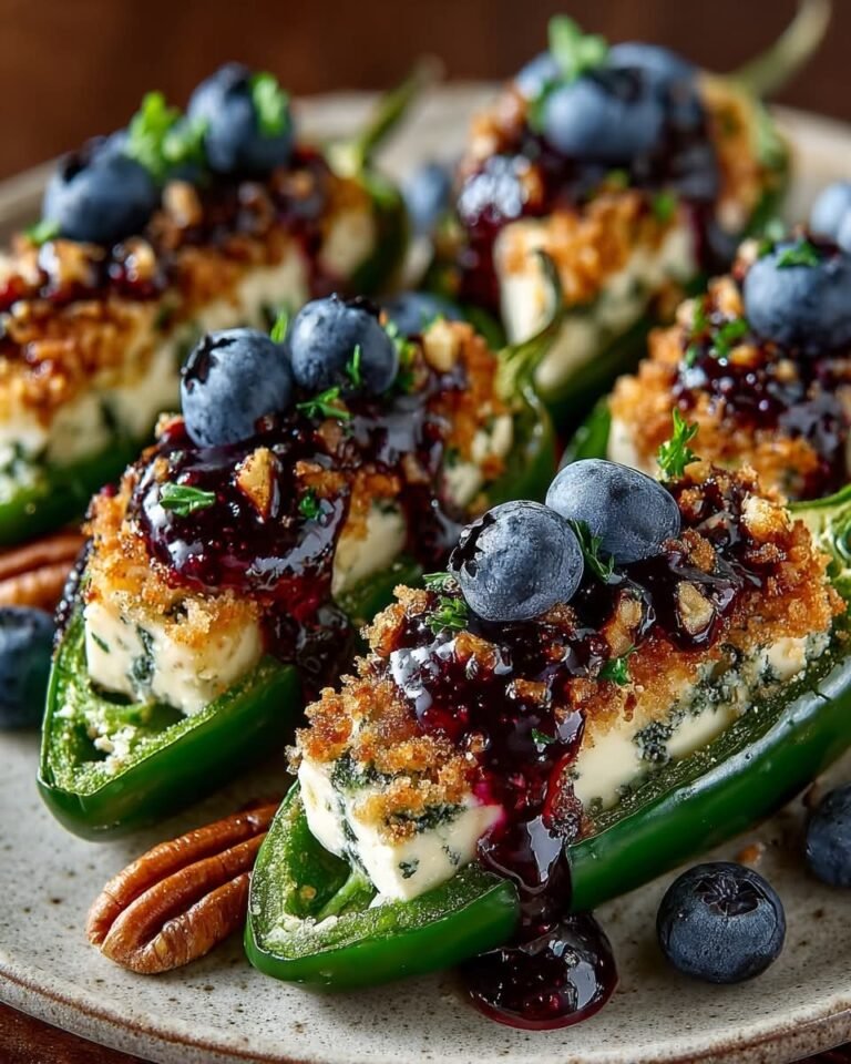 Blueberry Brie Jalapeño Poppers - EASY RECIPES