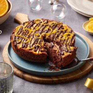 Dark Chocolate Apple-Orange Cake - EASY RECIPES