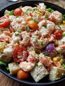 Mediterranean Southern Potluck Seafood Salad - EASY RECIPES