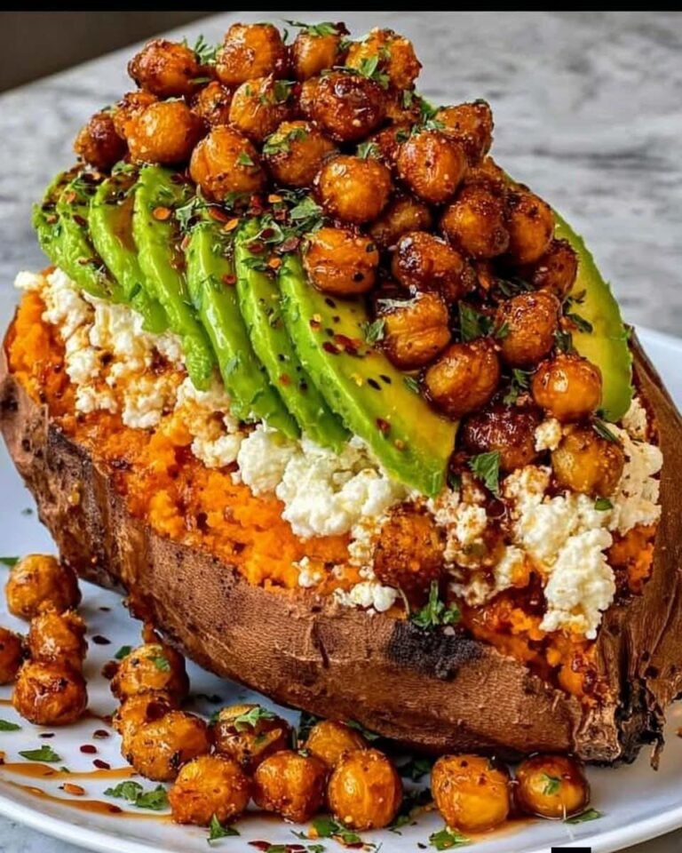 Smoky Roasted Sweet Potato Boats with Crispy Chickpeas & Spicy Lime ...