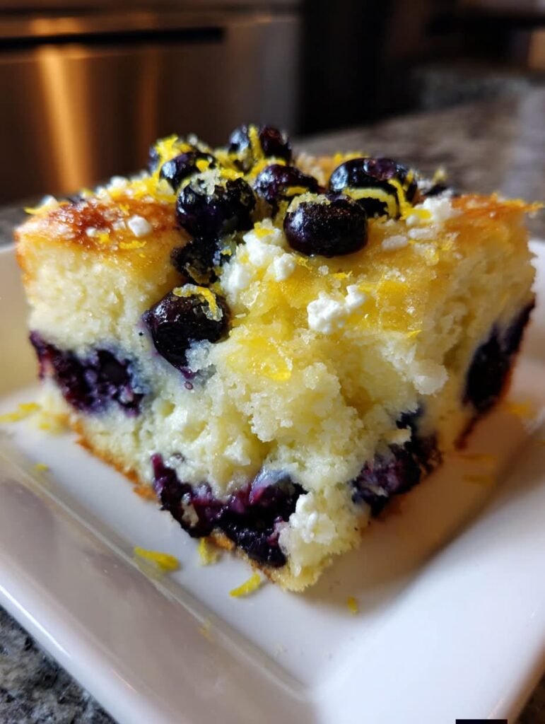 Cottage Cheese Lemon Blueberry Bake - EASY RECIPES
